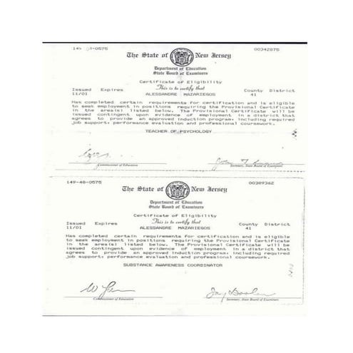 certifications | DOCX