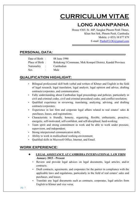 CURRICULUM VITAE | DOCX