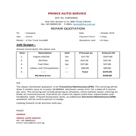 6ton quotation | DOCX