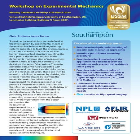 Experimental_Mechanics_Course_Flyer | PDF