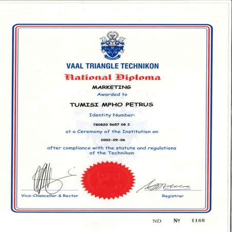 National Diploma Marketing | PDF