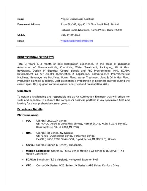 As 400 resume sample for experienced | PDF | Resume Writing and Advice ...