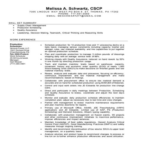 Melissa Updated Resume Quality Assurance | DOCX
