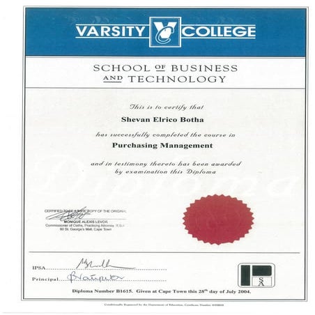 VC diploma | PDF