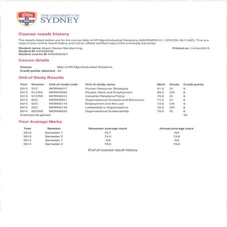 uni results HRM | PDF | Undergraduate Education | College Education