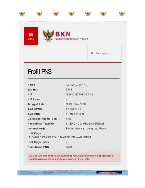 1 surat pengantar kenaikan pangkat | DOC