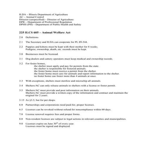 ILCS Annotated Table of Contents | PDF