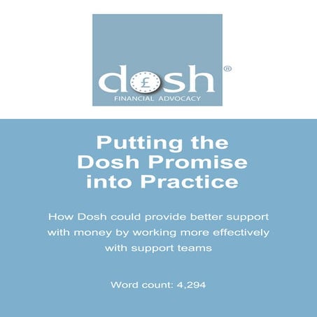 Putting the Dosh Promise into Practice | PDF