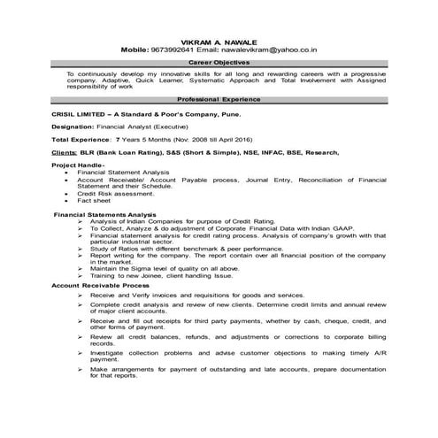 Renew CV vikram | DOCX