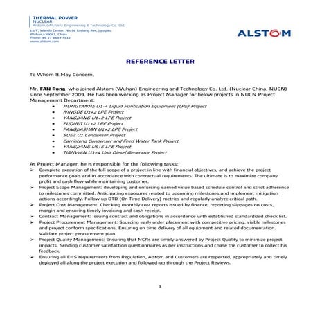 Reference Letter_Fan Rong_NUCN PMD | PDF