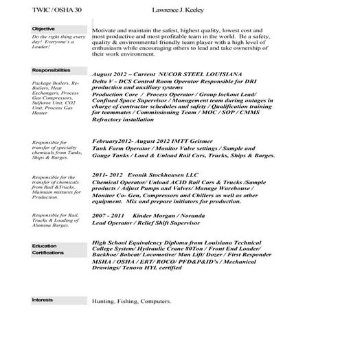 Larry Resume 01-19-16 updated | DOC