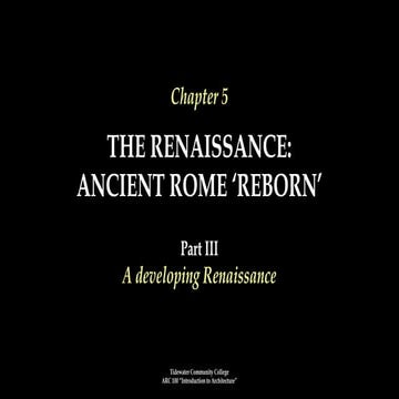 3 A developing Renaissance. Major Buildings | PPT