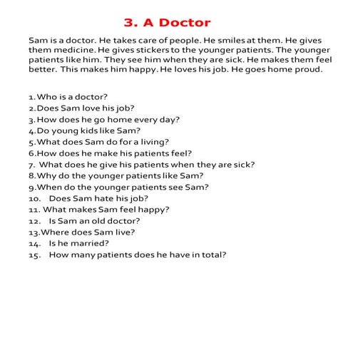 3 a doctor | PDF