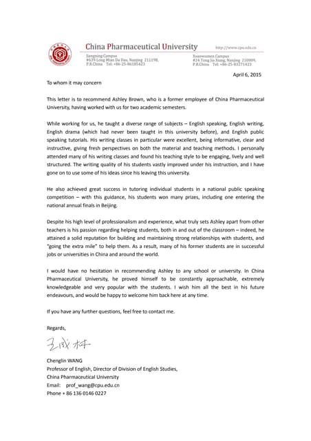 Manish Reference Letter - Logistics Workgroup | PDF | Education