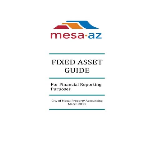 Fixed Asset Guide | DOC