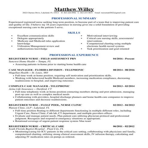 matt resume 3rd draft 2016 | PDF