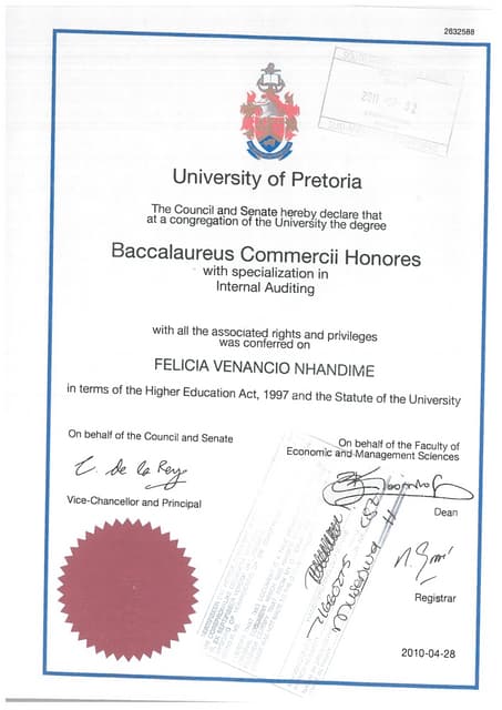 TUT Academic Records | PDF