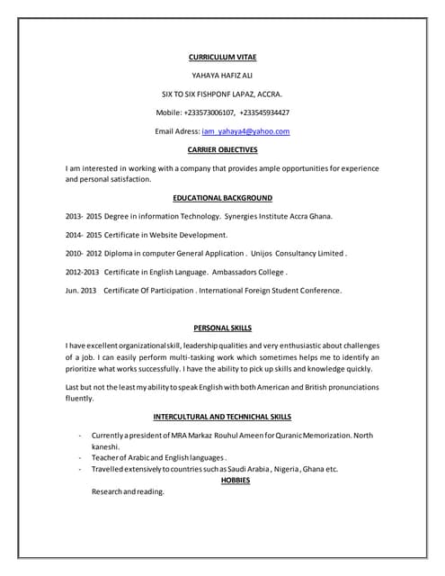 Sajith Saji Na CV | PDF