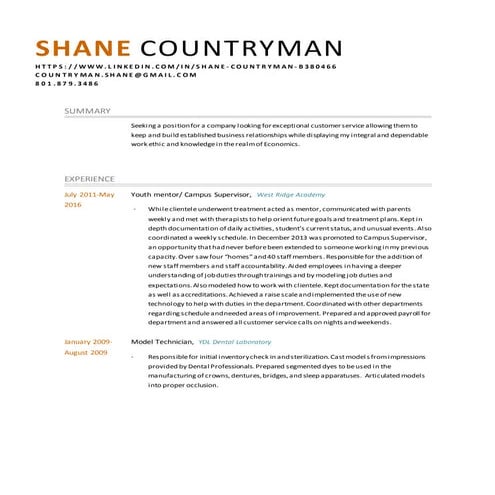 Shane Countryman Resume econ | DOCX