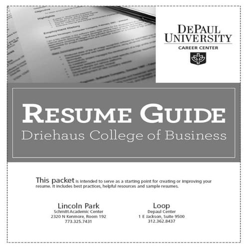 Business Resume Packet 12_10_15 | PDF