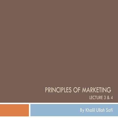 The Consumer Behavior - Principles of Marketing | PPTX