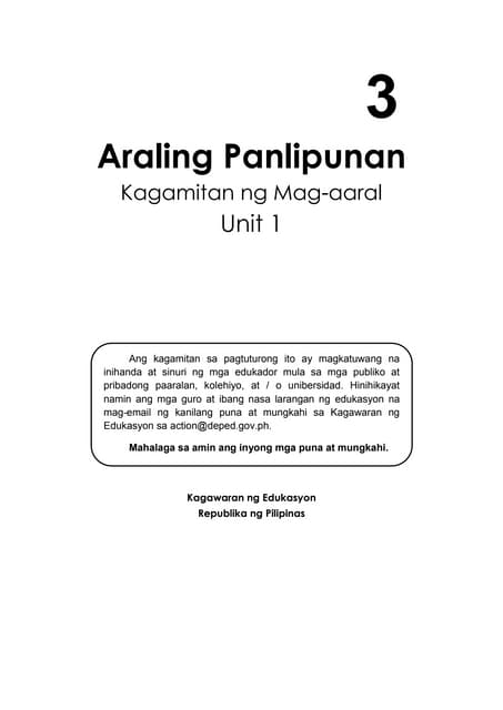 Aralin panlipunan 3 - Mga Simbolo sa Mapa | PPTX