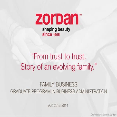 From trust to trust. Story of an evolving family. | PPT