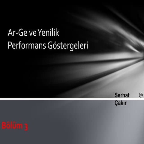 3) Ar Ge Ve Yenilik GöStergeleri | PPT