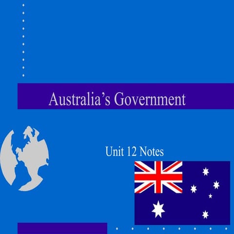 3 Australias Government | PPT