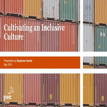 Cultivating an Inclusive Culture | PPTX