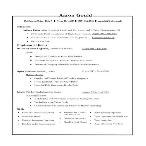 Danny Gibbons Resume | DOCX