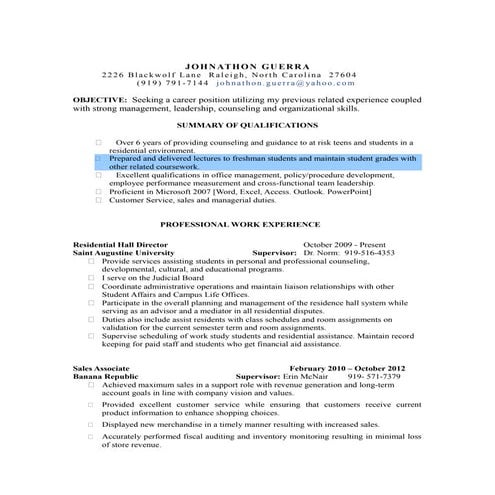 Garrett Foryth Resume | PDF