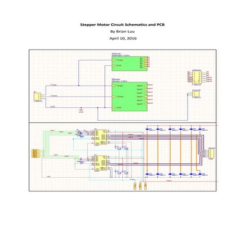 Stepper Motor schematics and PCB | PDF
