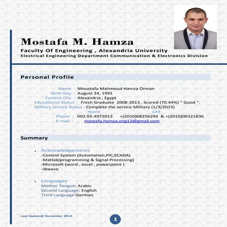 Mostafa hamza Resume | PDF