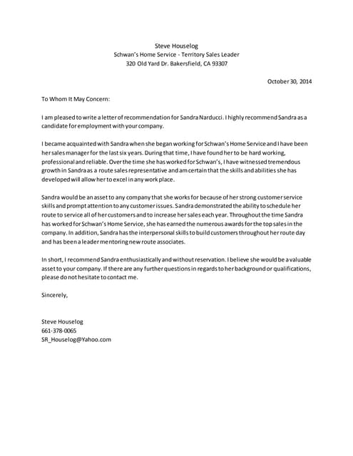 Reference Letter for Christonia | PDF