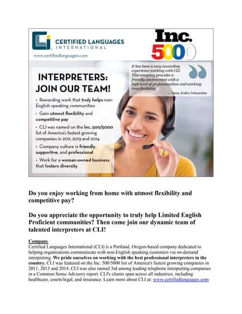 LanguageLine Solutions Enterprise Brochure | PDF