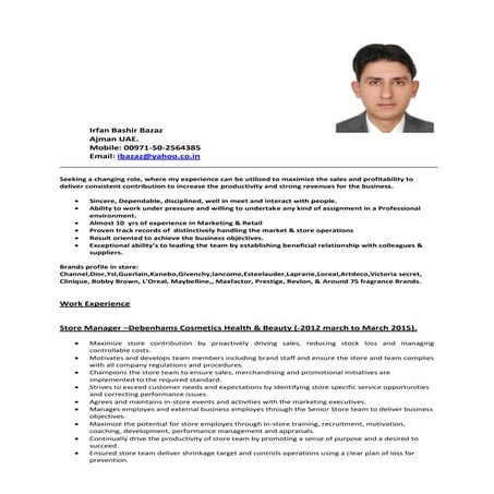 updated CV irfan | PDF