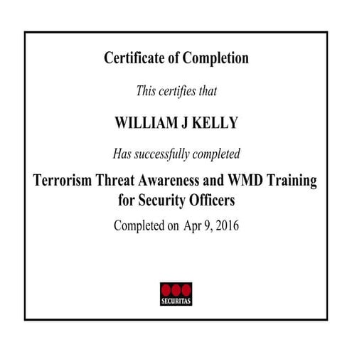 Terrorism Threat Awareness and WMD Training | PDF