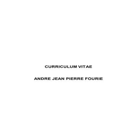 CURRICULUM VITAE - ANDRE | DOCX