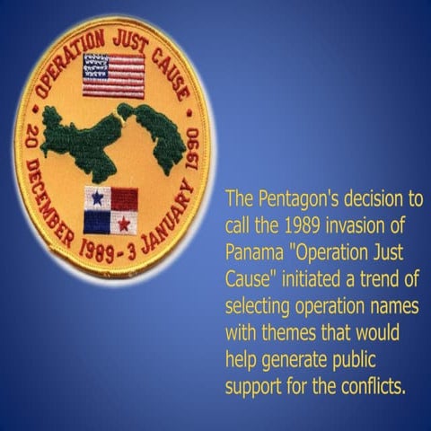 Operation Just Cause | PPTX
