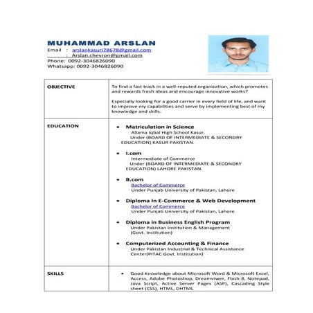 imranali cv | DOC