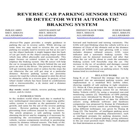 Car parking using IR sensor | PDF