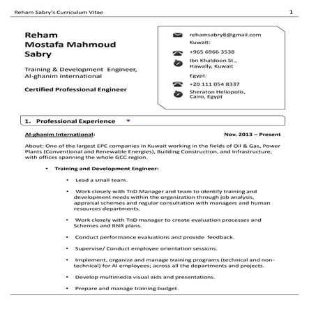 Reham_Sabry_CV PDF | PDF