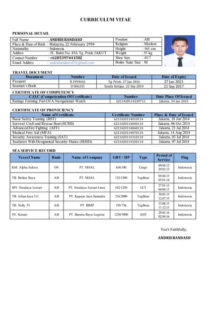 RUSDI WIRAHADI CURRICULUM VITAE | PDF