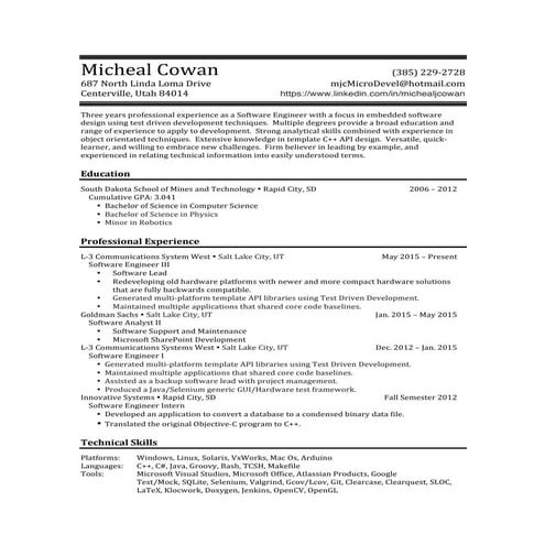 CarlReid_resume v2 | PDF