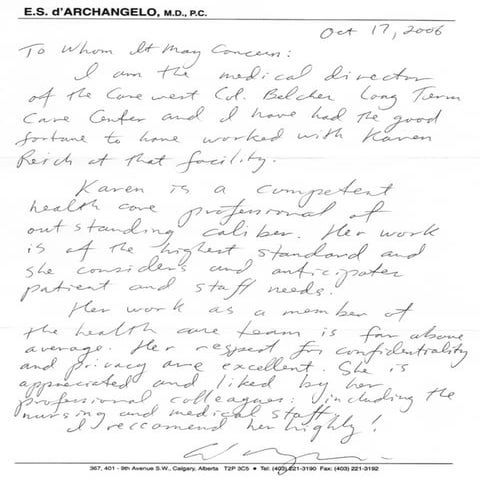 Letter of Reference | PDF