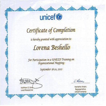 UNICEF Certification | PPT