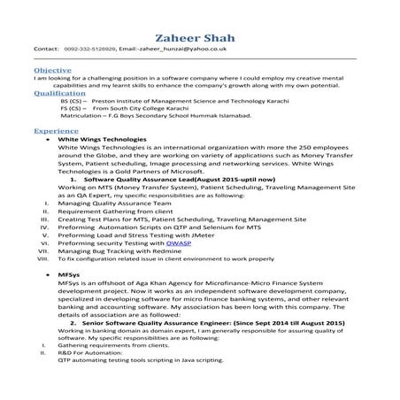 CV-zaheer-shah | PDF