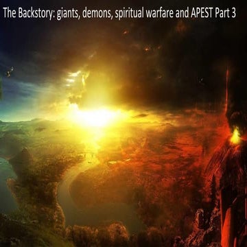 The Backstory: giants, demons, spiritual warfare, and APEST Part 3 | PPT