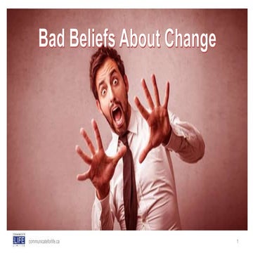 Bad Beliefs About Change | PPTX